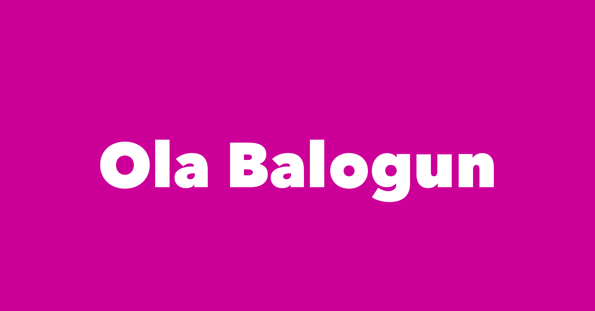 Ola Balogun - Spouse, Children, Birthday & More
