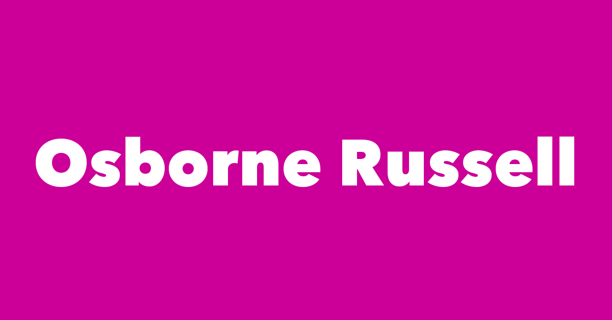 Osborne Russell - Spouse, Children, Birthday & More