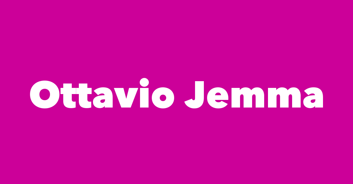 Ottavio Jemma - Spouse, Children, Birthday & More