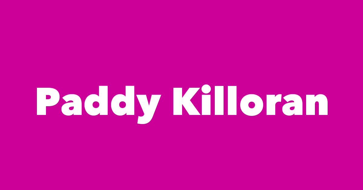 Paddy Killoran - Spouse, Children, Birthday & More