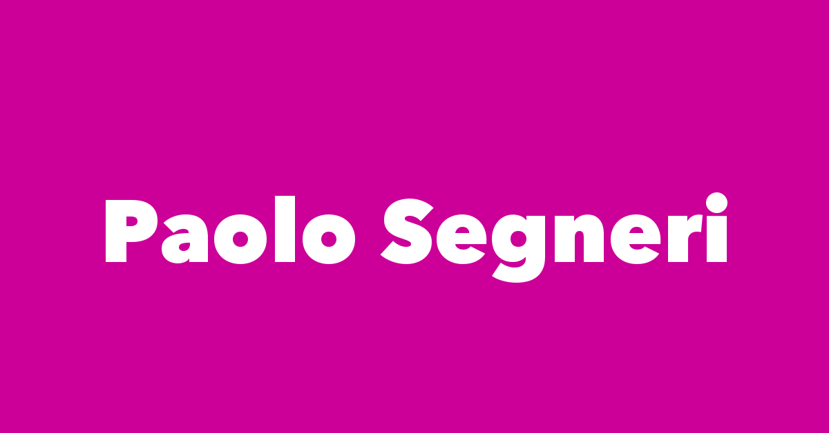 Paolo Segneri - Spouse, Children, Birthday & More
