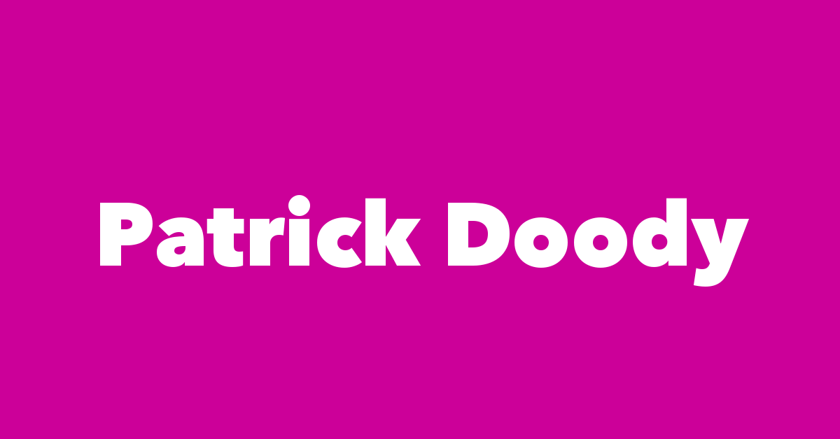 Patrick Doody - Spouse, Children, Birthday & More