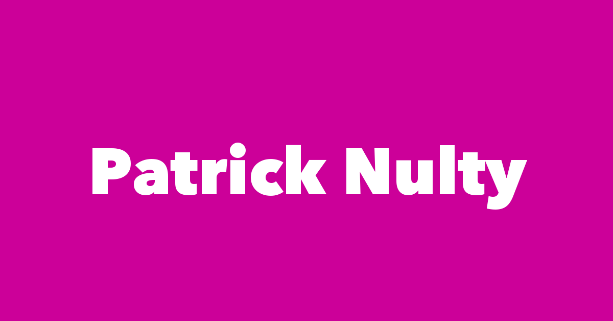 Patrick Nulty - Spouse, Children, Birthday & More