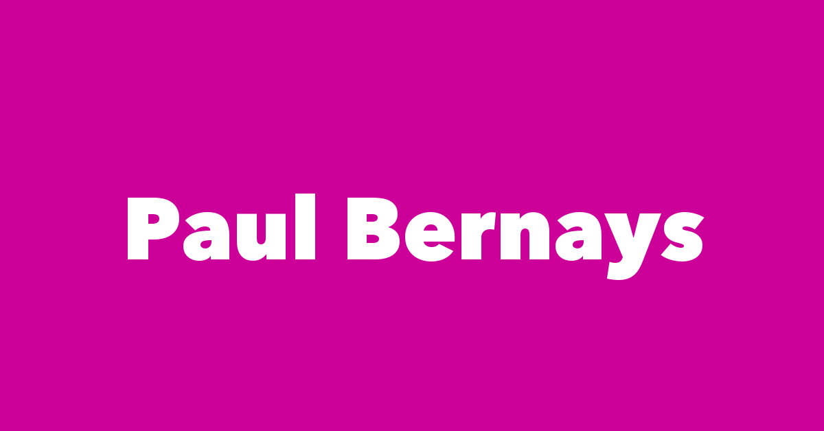 Paul Bernays - Spouse, Children, Birthday & More