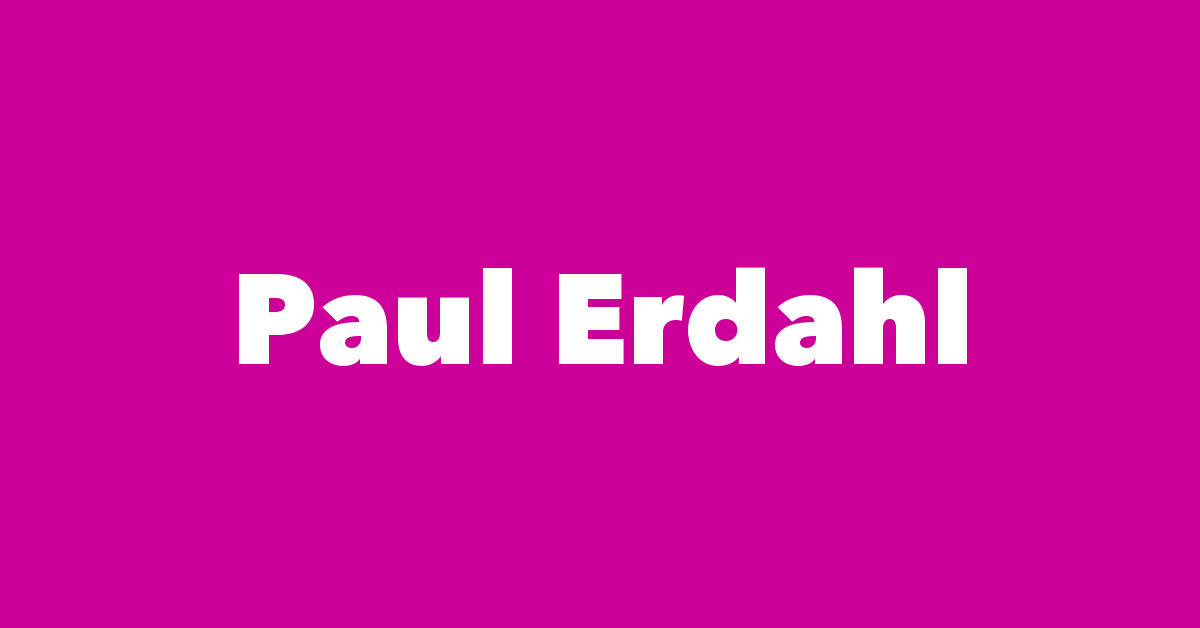 Paul Erdahl - Spouse, Children, Birthday & More