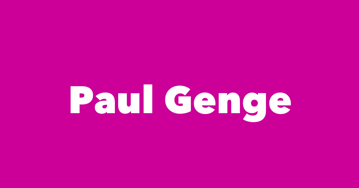 Paul Genge - Spouse, Children, Birthday & More