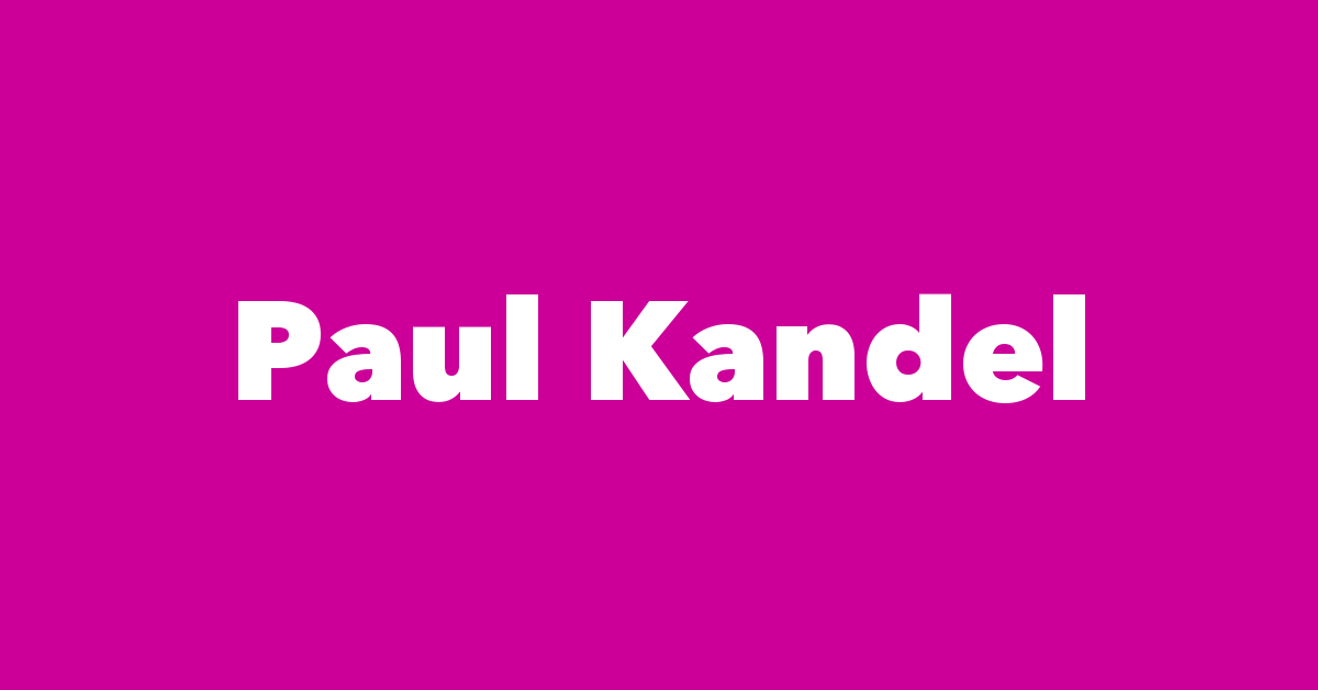 Paul Kandel - Spouse, Children, Birthday & More