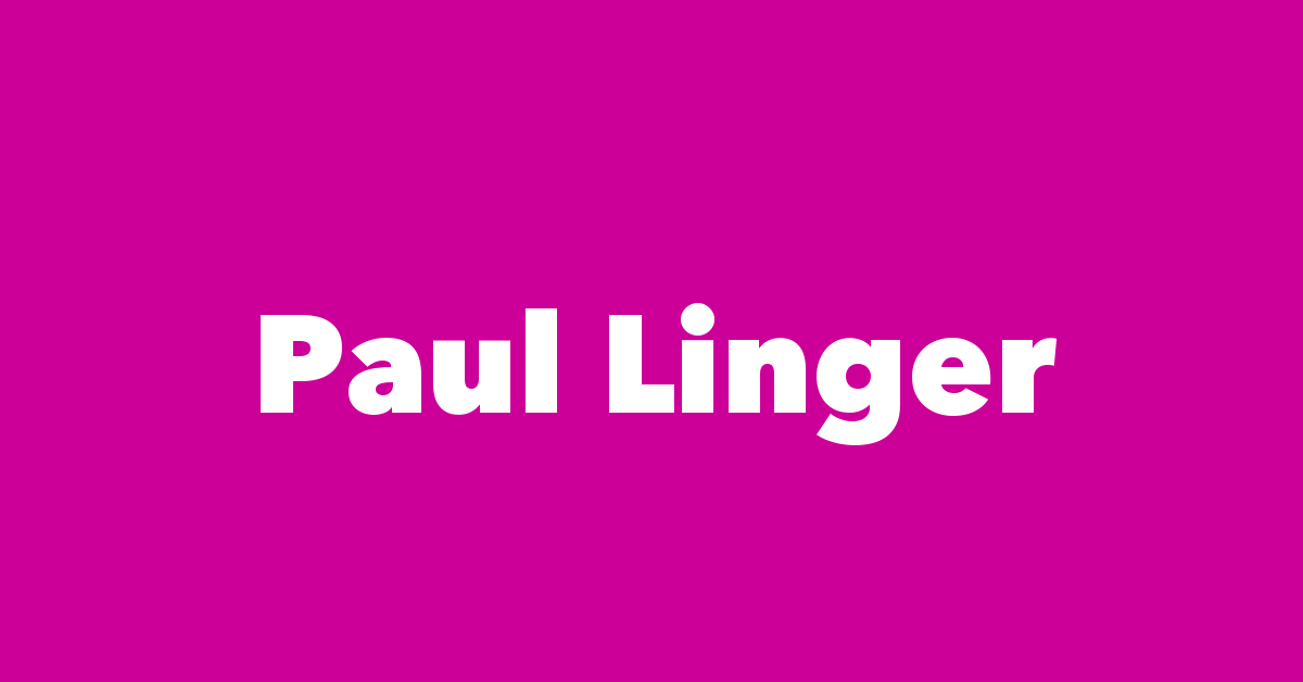 Paul Linger - Spouse, Children, Birthday & More