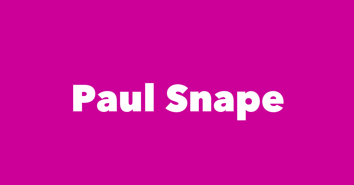Paul Snape - Spouse, Children, Birthday & More