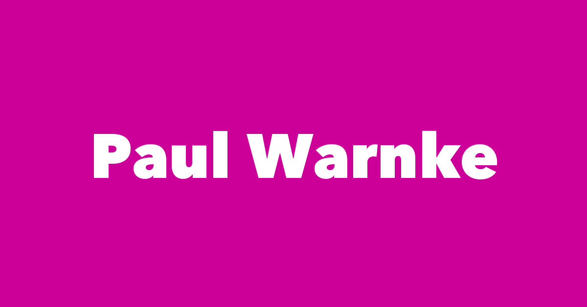 Paul Warnke - Spouse, Children, Birthday & More