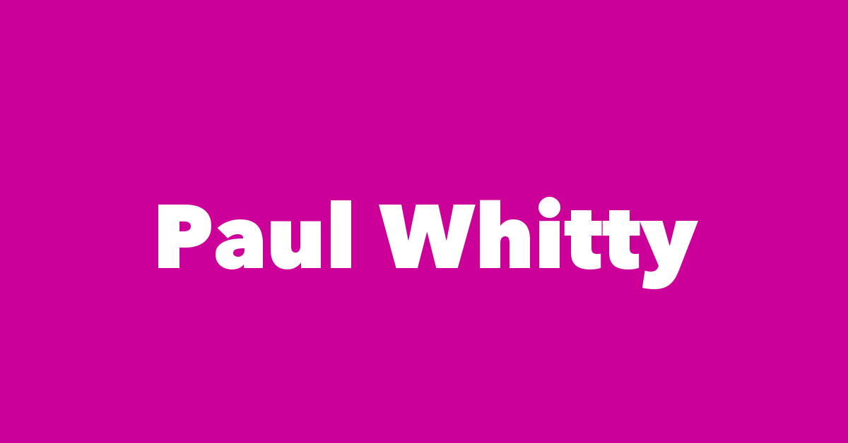 Paul Whitty - Spouse, Children, Birthday & More