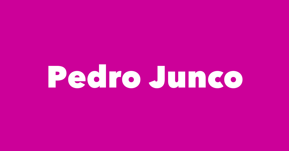 Pedro Junco - Spouse, Children, Birthday & More