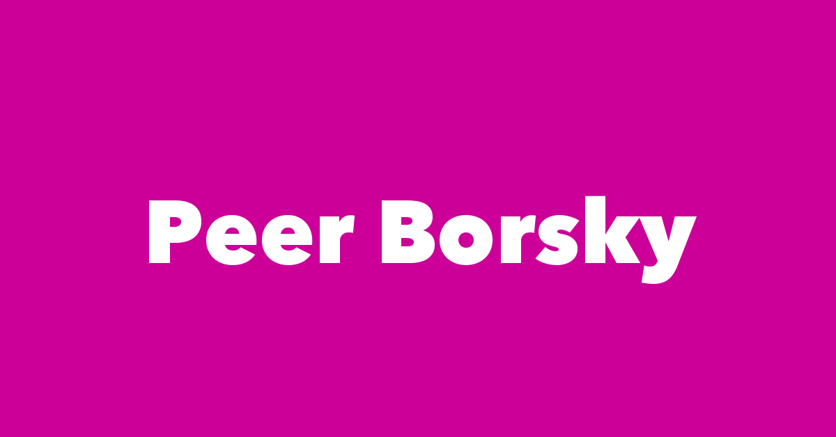Peer Borsky - Spouse, Children, Birthday & More