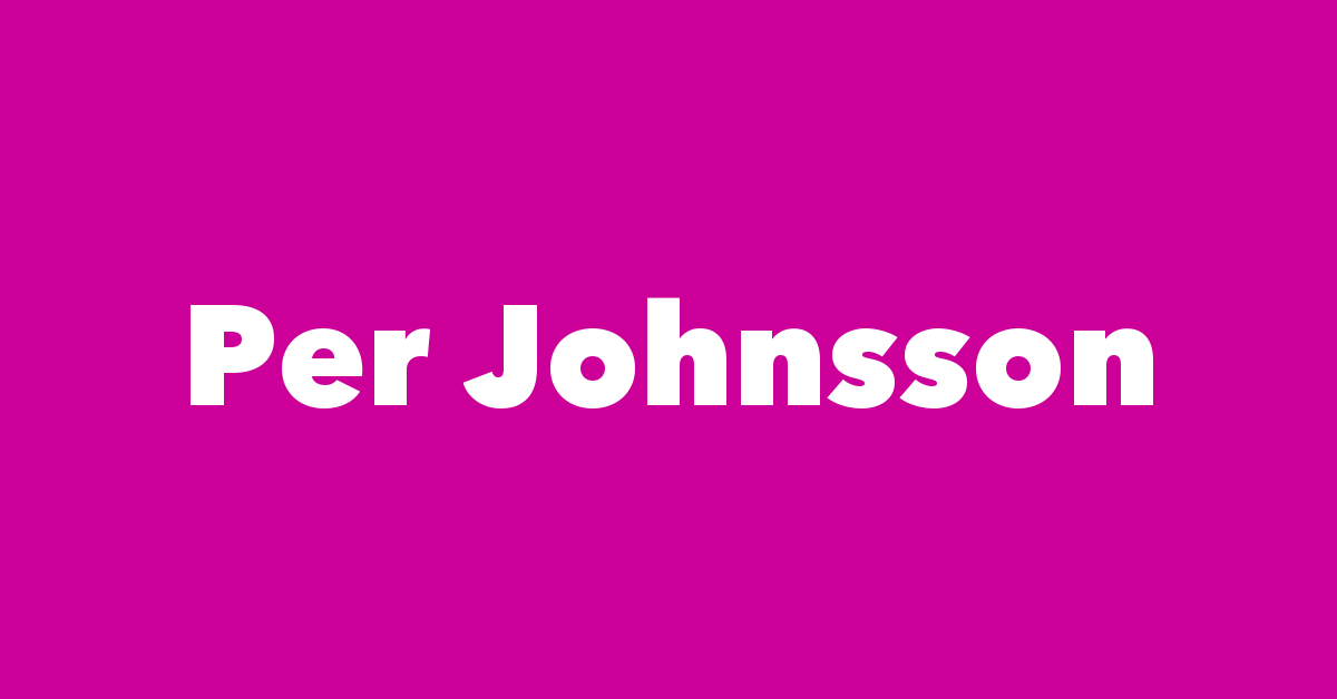 Per Johnsson - Spouse, Children, Birthday & More