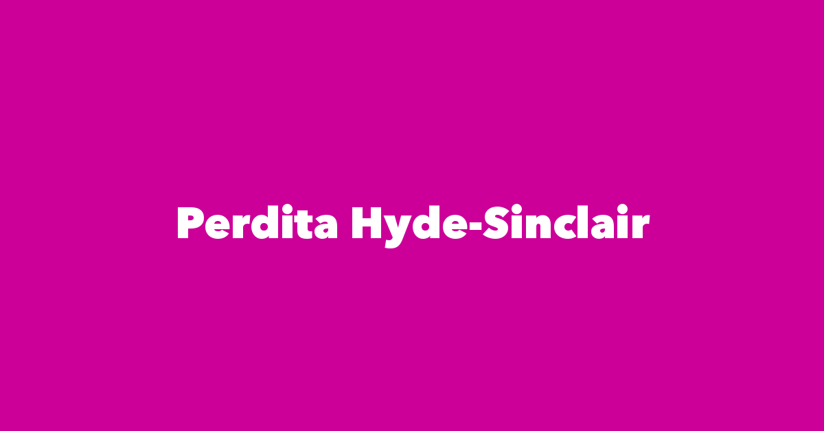 Perdita Hyde-Sinclair - Spouse, Children, Birthday & More