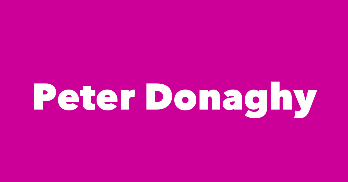 Peter Donaghy - Spouse, Children, Birthday & More