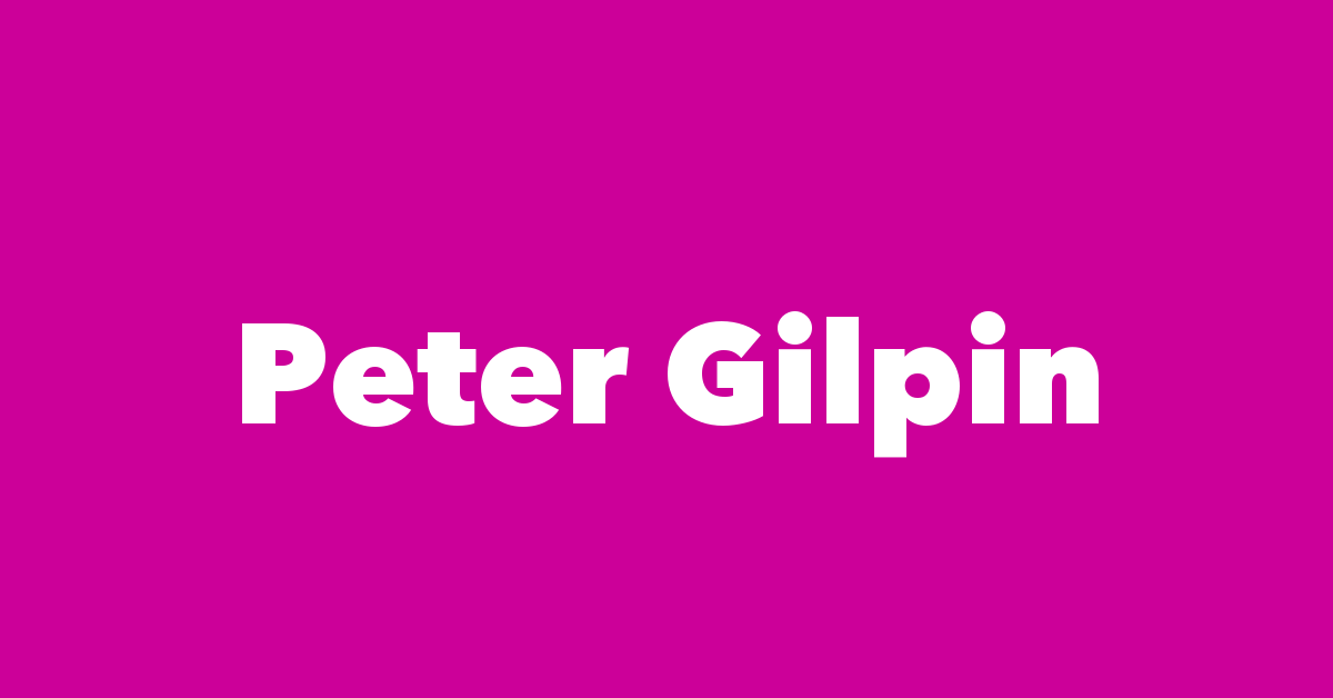 Peter Gilpin - Spouse, Children, Birthday & More