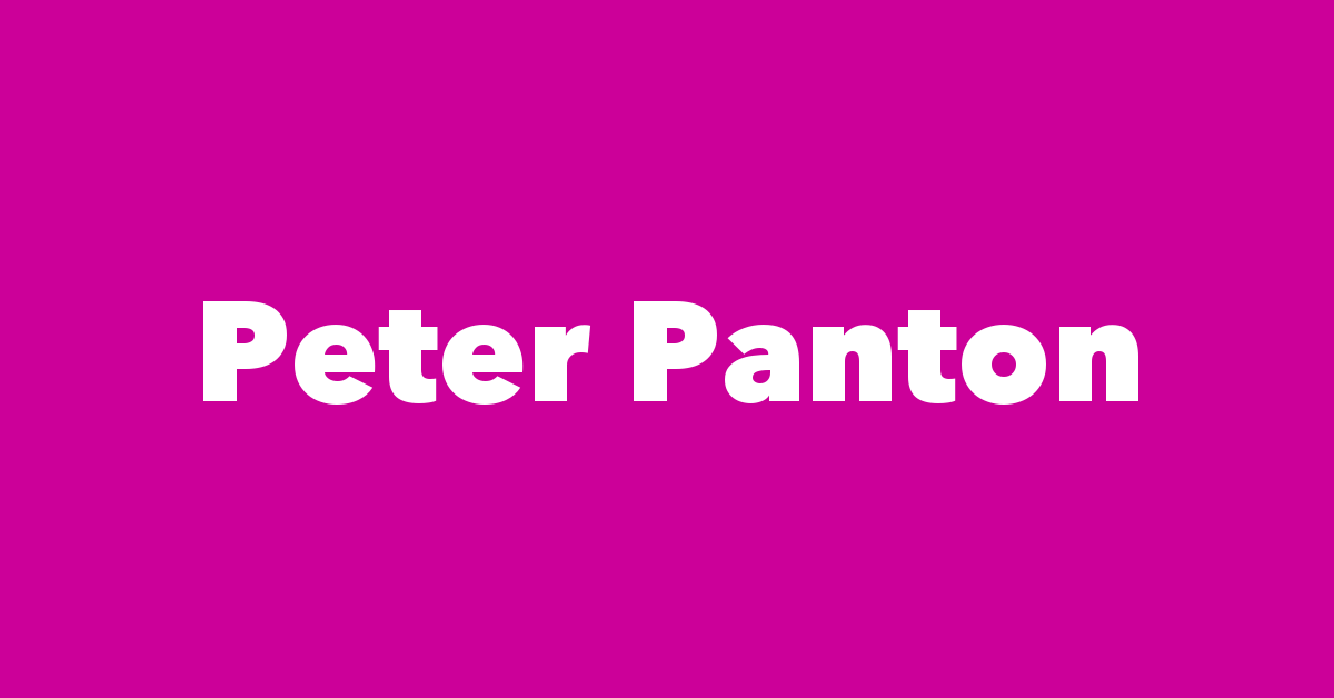 Peter Panton - Spouse, Children, Birthday & More