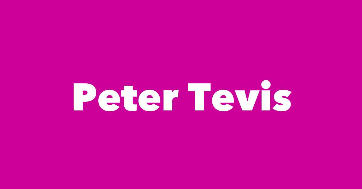 Peter Tevis - Spouse, Children, Birthday & More
