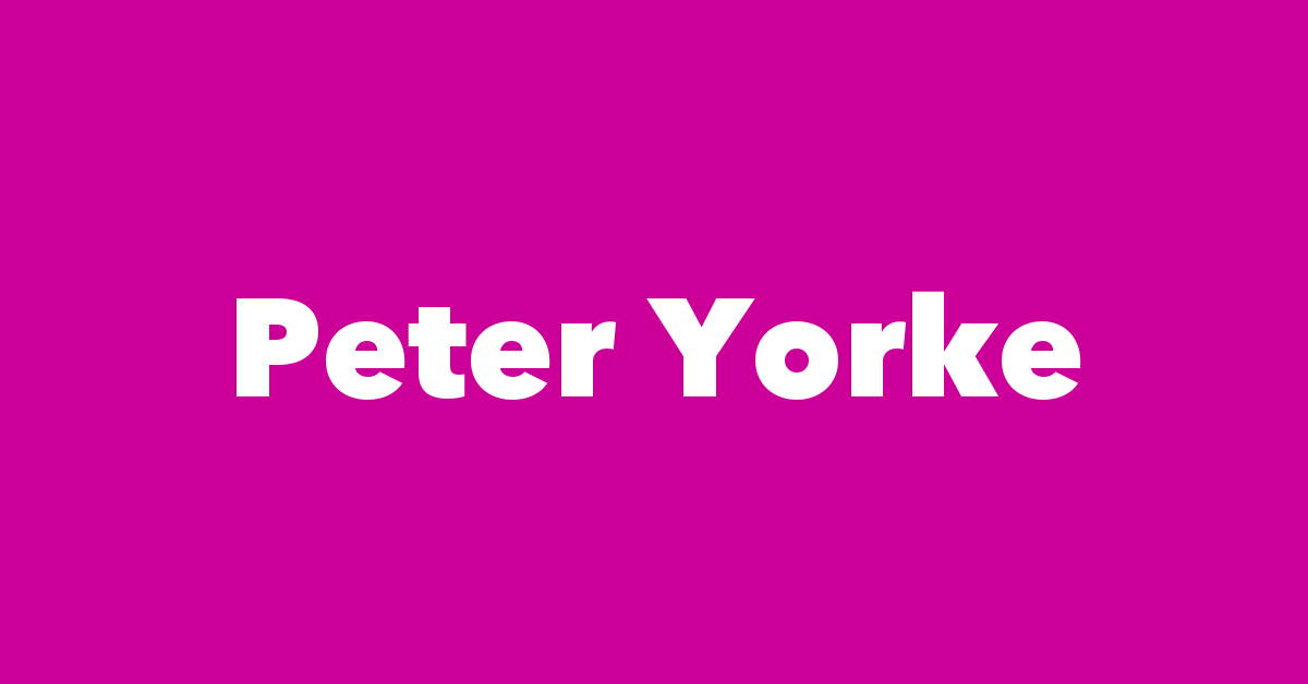 Peter Yorke - Spouse, Children, Birthday & More