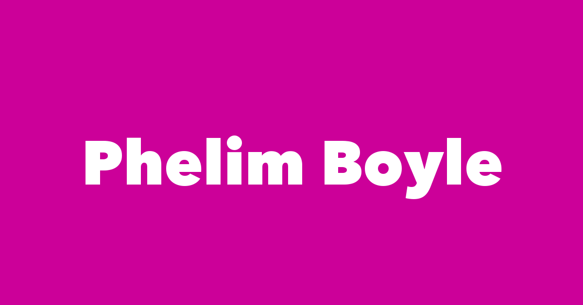 Phelim Boyle - Spouse, Children, Birthday & More
