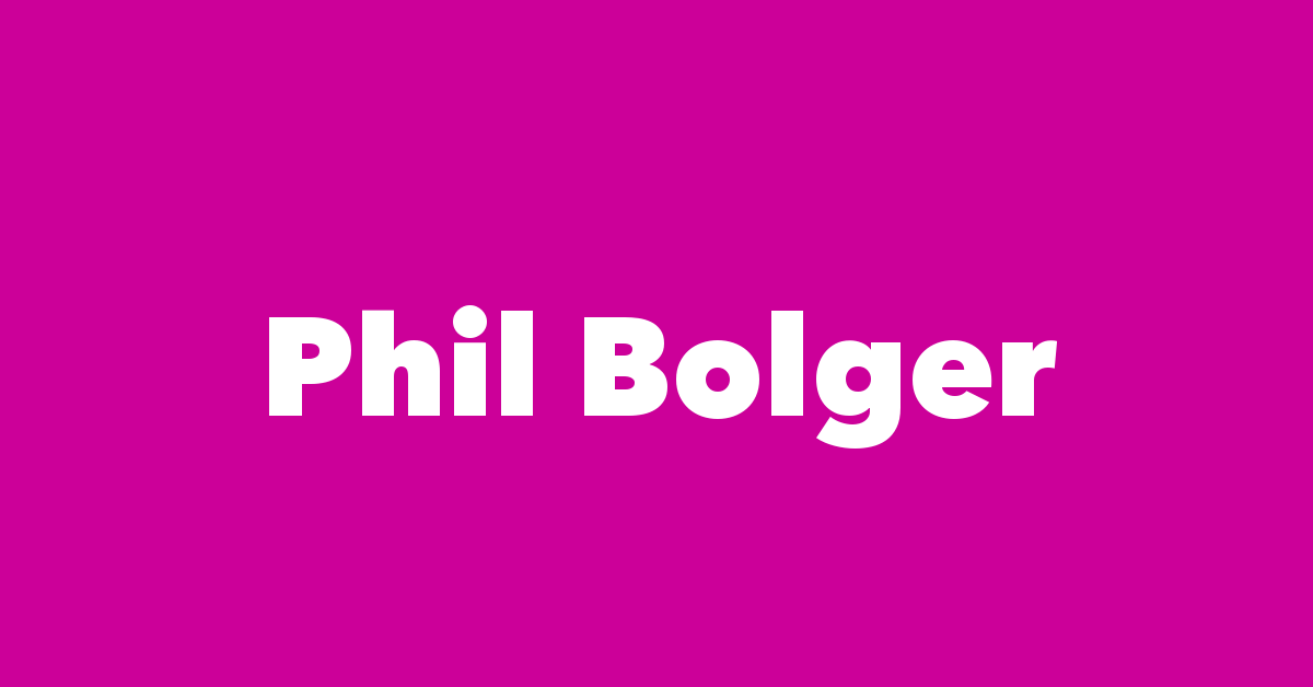 Phil Bolger - Spouse, Children, Birthday & More