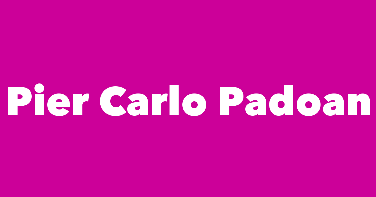 Pier Carlo Padoan - Spouse, Children, Birthday & More