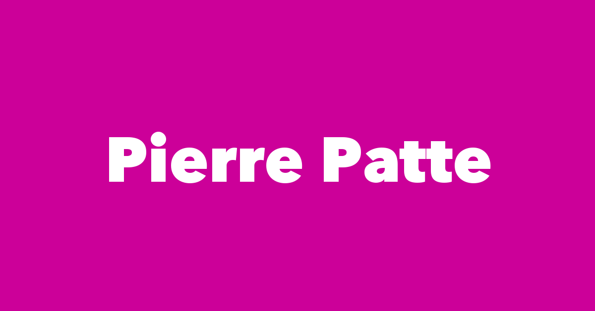 Pierre Patte - Spouse, Children, Birthday & More