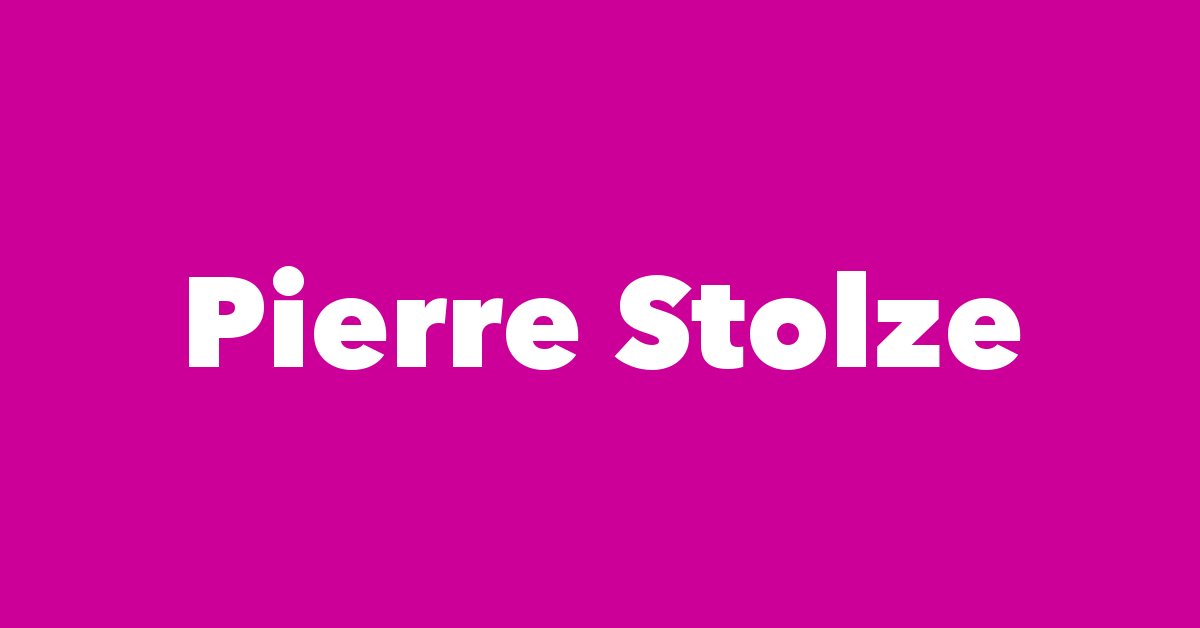 Pierre Stolze - Spouse, Children, Birthday & More