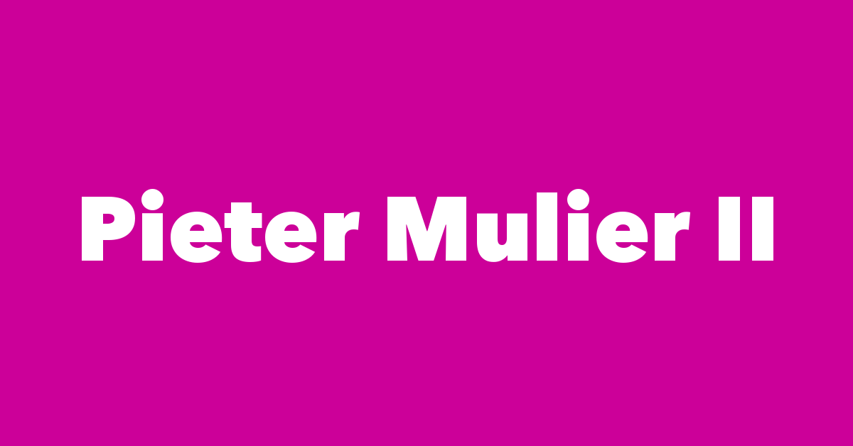 Pieter Mulier II - Spouse, Children, Birthday & More