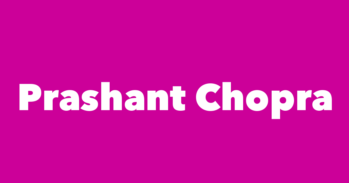 Prashant Chopra - Spouse, Children, Birthday & More