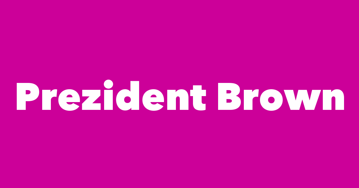 Prezident Brown - Spouse, Children, Birthday & More
