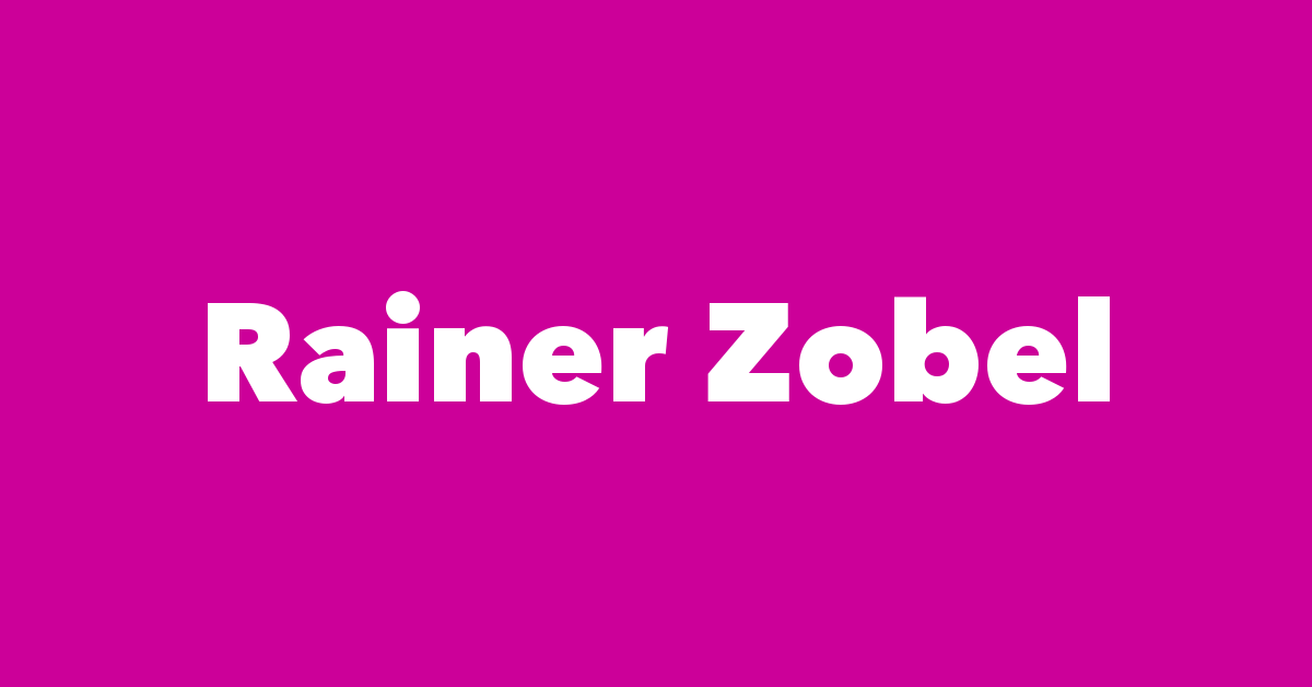 Rainer Zobel - Spouse, Children, Birthday & More