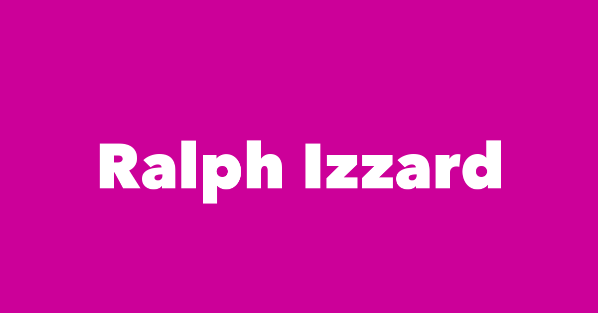 Ralph Izzard - Spouse, Children, Birthday & More