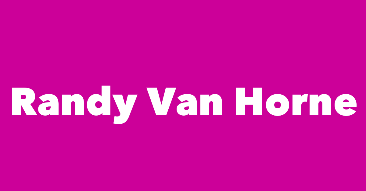 Randy Van Horne - Spouse, Children, Birthday & More