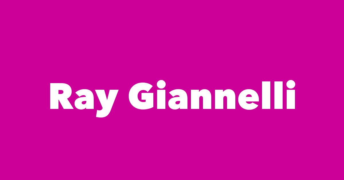 Ray Giannelli - Spouse, Children, Birthday & More