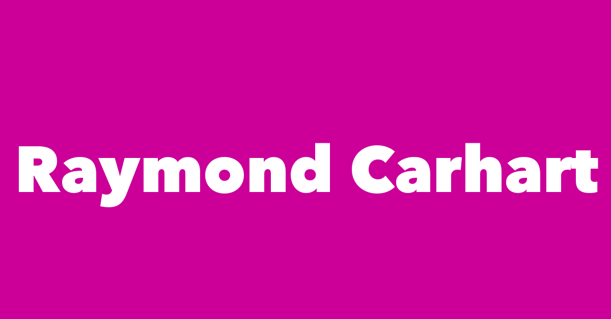 Raymond Carhart - Spouse, Children, Birthday & More