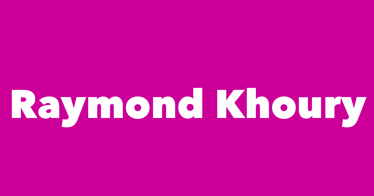 Raymond Khoury - Spouse, Children, Birthday & More