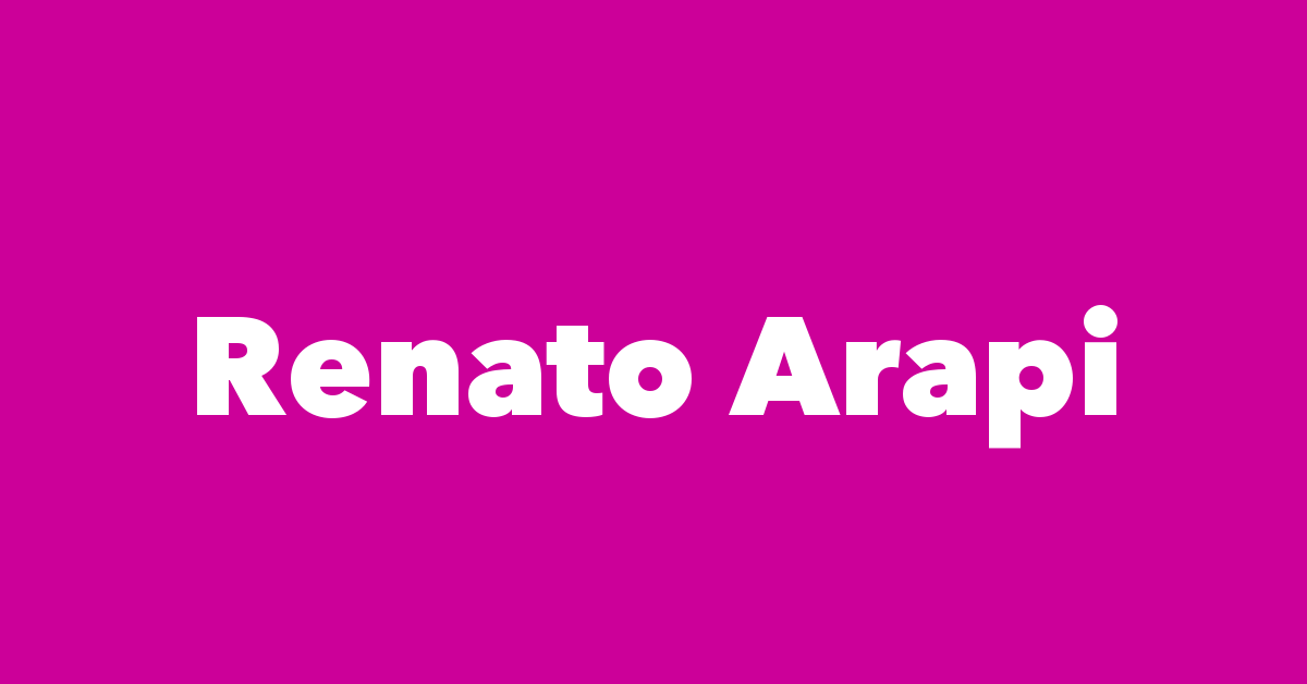 Renato Arapi - Spouse, Children, Birthday & More