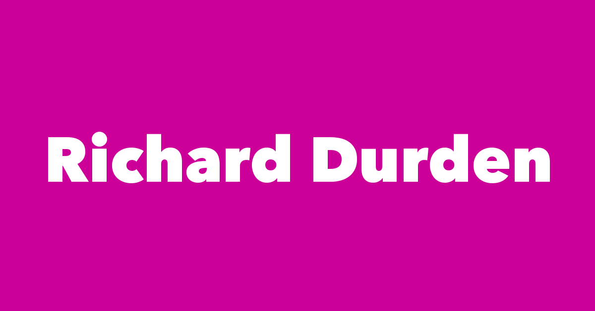 Richard Durden - Spouse, Children, Birthday & More