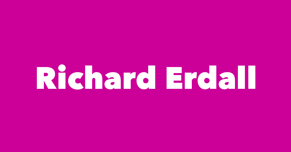 Richard Erdall - Spouse, Children, Birthday & More