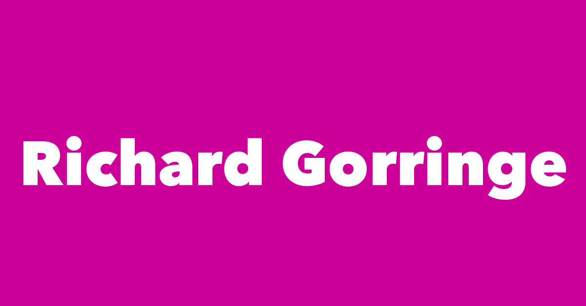 Richard Gorringe - Spouse, Children, Birthday & More