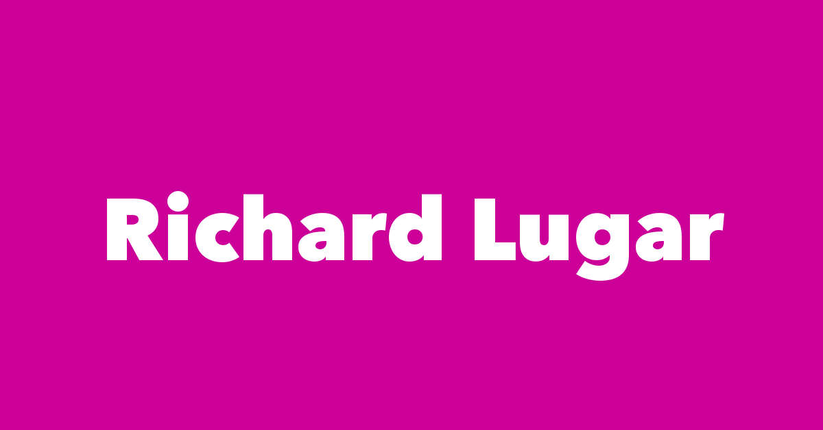 Richard Lugar - Spouse, Children, Birthday & More