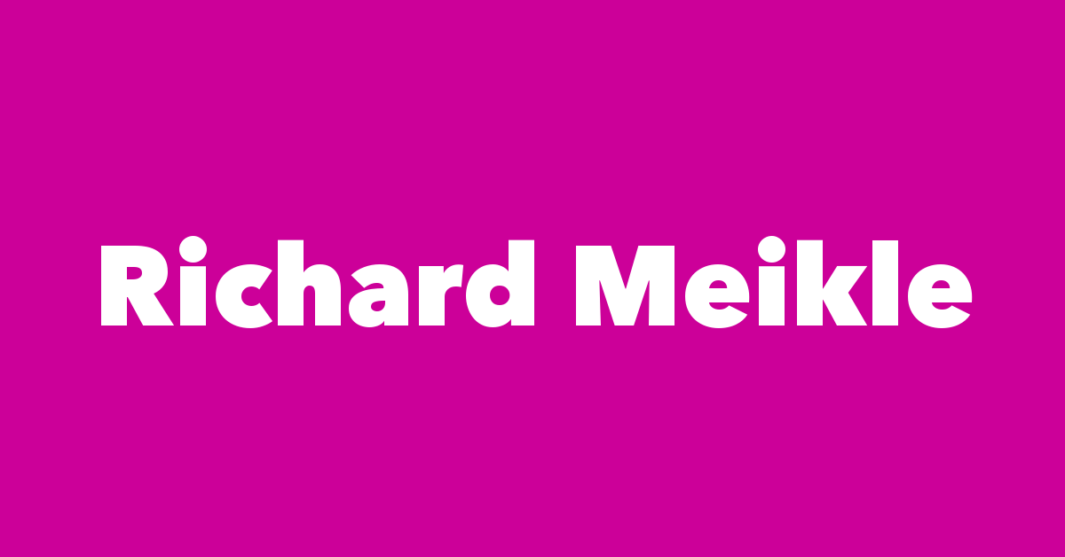 Richard Meikle - Spouse, Children, Birthday & More
