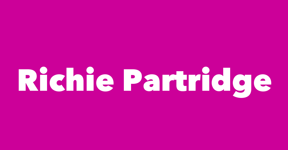 Richie Partridge - Spouse, Children, Birthday & More