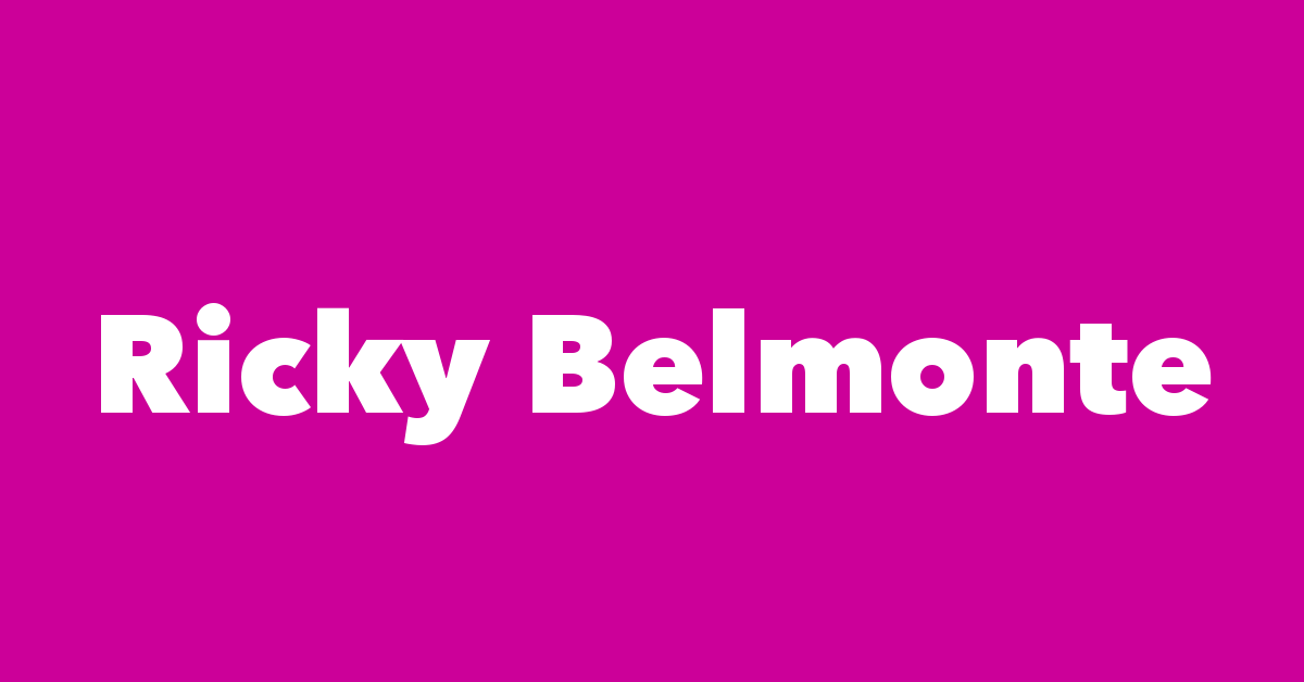 Ricky Belmonte - Spouse, Children, Birthday & More