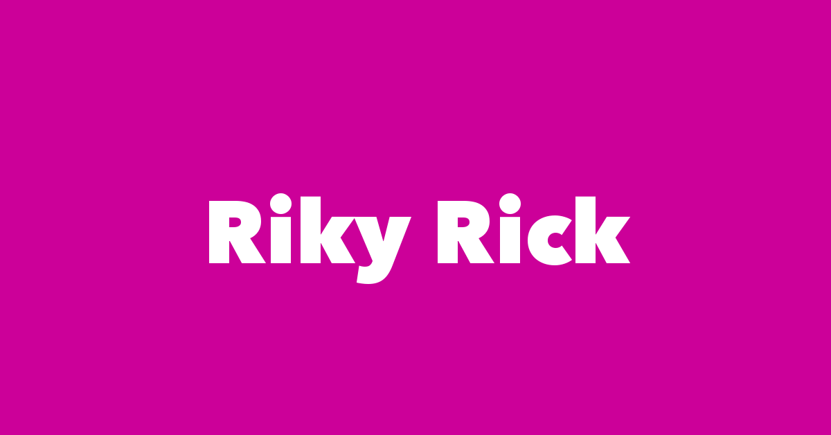 Riky Rick - Spouse, Children, Birthday & More