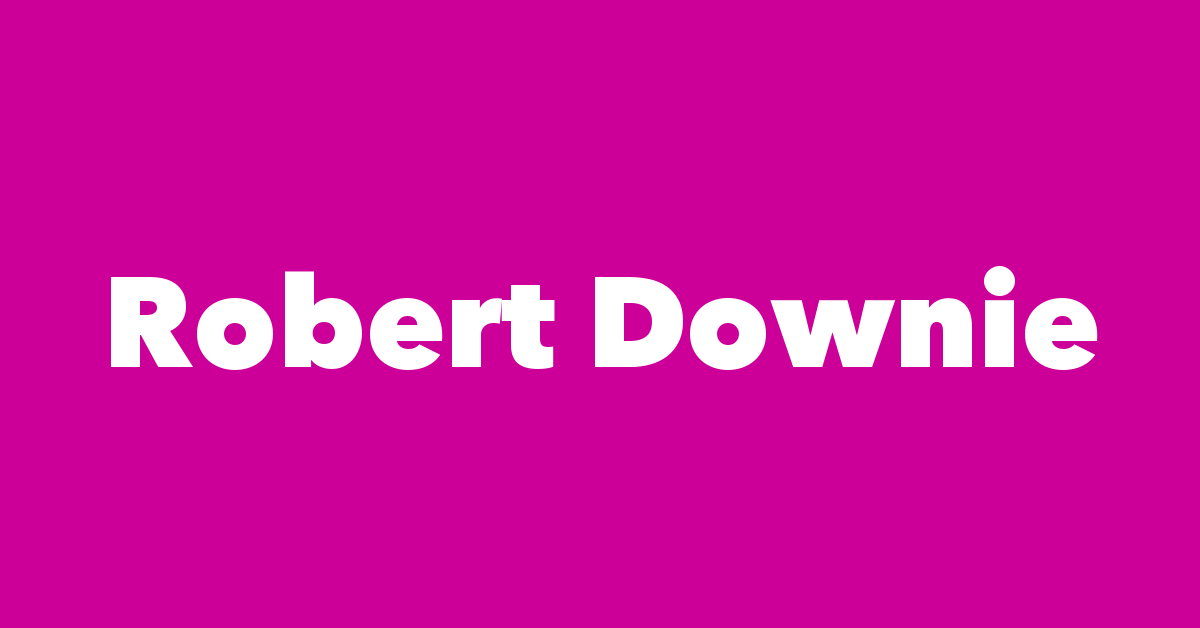Robert Downie - Spouse, Children, Birthday & More