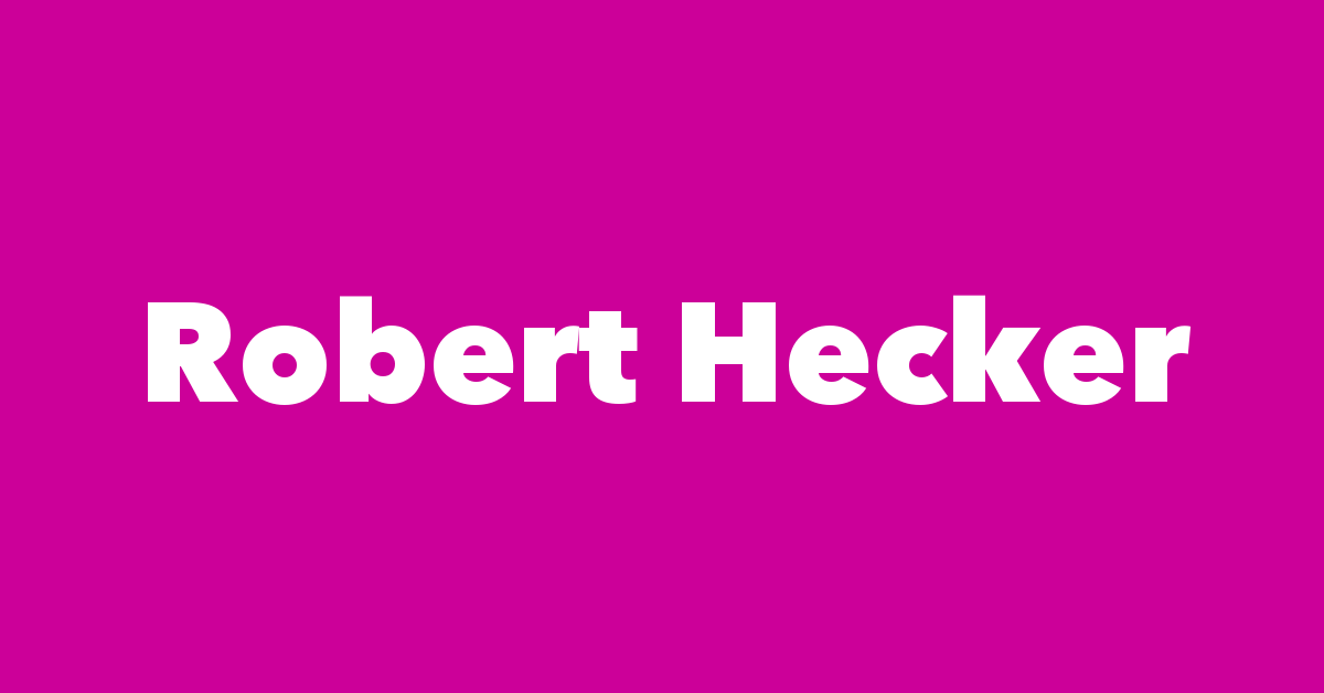 Robert Hecker - Spouse, Children, Birthday & More