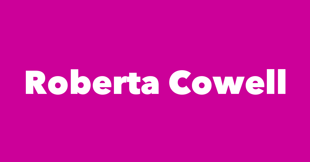 Roberta Cowell - Spouse, Children, Birthday & More